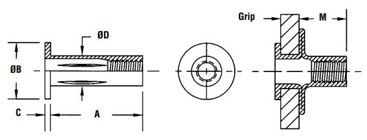 Pre-Bulbed Cross Nuts | Straight Shank Cross Nuts | Jay-Cee Sales ...